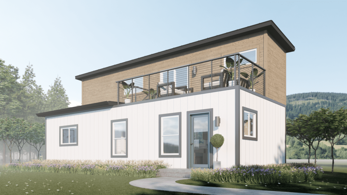 The 3rd Wheel: A 2 Story Container Home by Custom Container Living