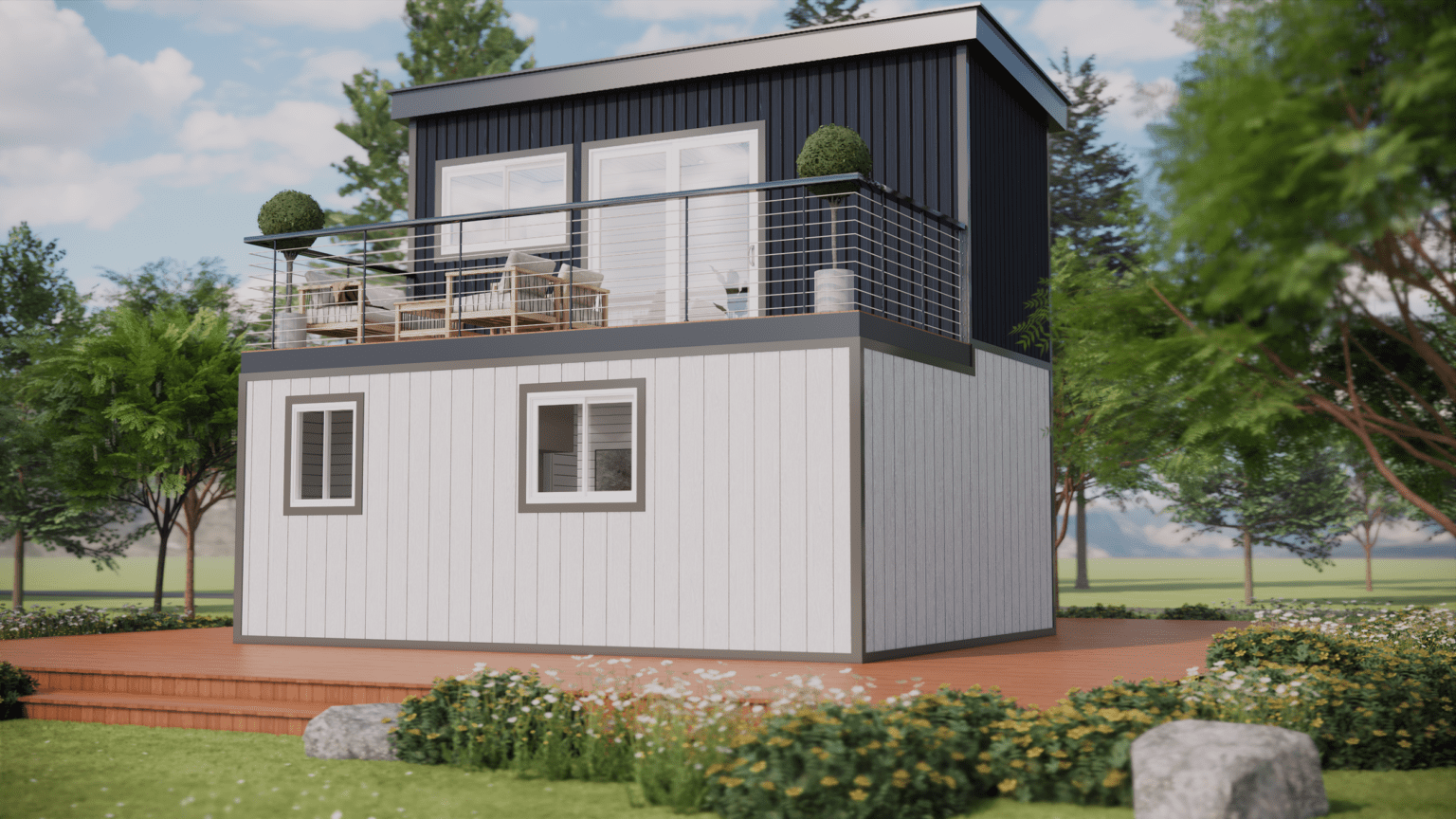 The Short Stack: A 2 Story Shipping Container Home by Custom Container ...