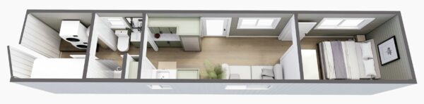 The Hideaway: 40 ft Off Grid Container Home by Custom Container Living The Hideaway: 40 ft Off Grid Container Home by Custom Container Living