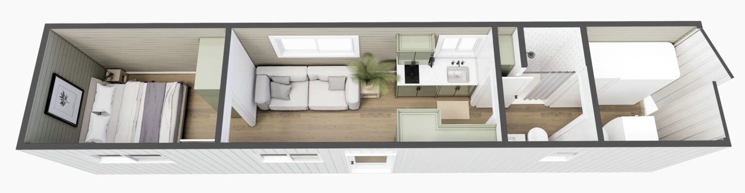 The Hideaway: 40 ft Off Grid Container Home by Custom Container Living The Hideaway: 40 ft Off Grid Container Home by Custom Container Living