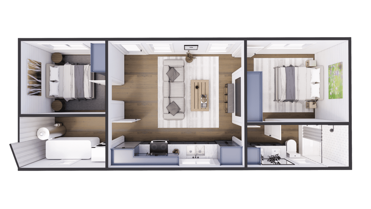 2 Bedroom Container Homes | Custom Container Living