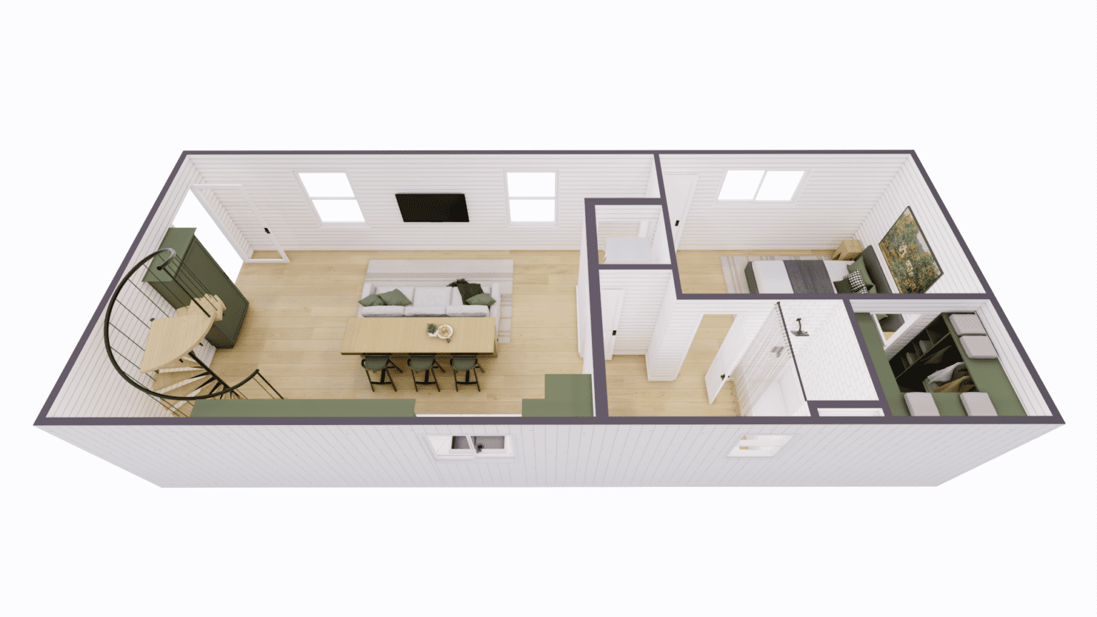 The 3rd Wheel: A 2 Story Container Home by Custom Container Living