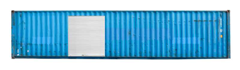 Used 40-Foot Shipping Container | Roll-Up Door | Custom Container Living